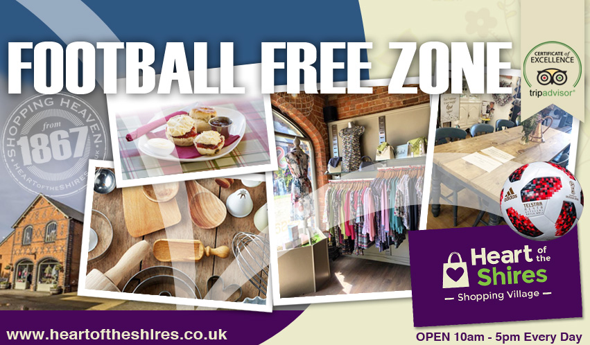 Football Free Zone - The Heart of the Shires shopping village